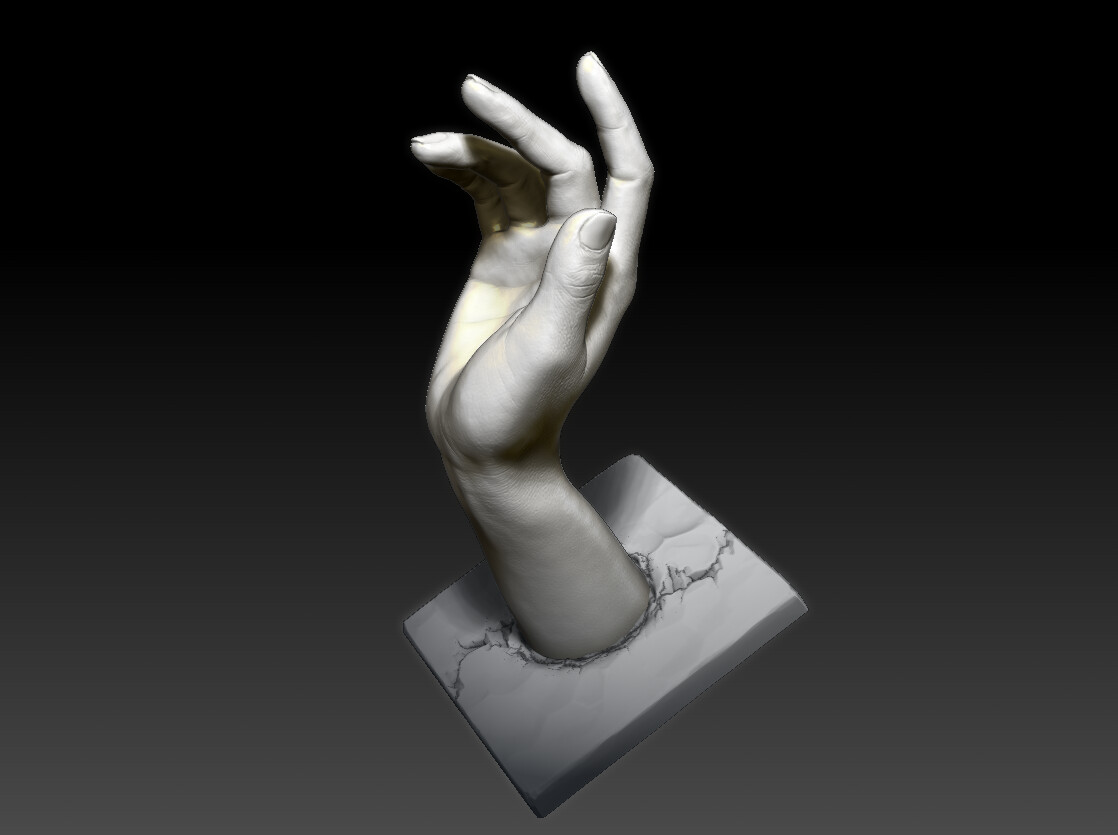 ArtStation - Woman hand art decorative printable sculpt | Resources