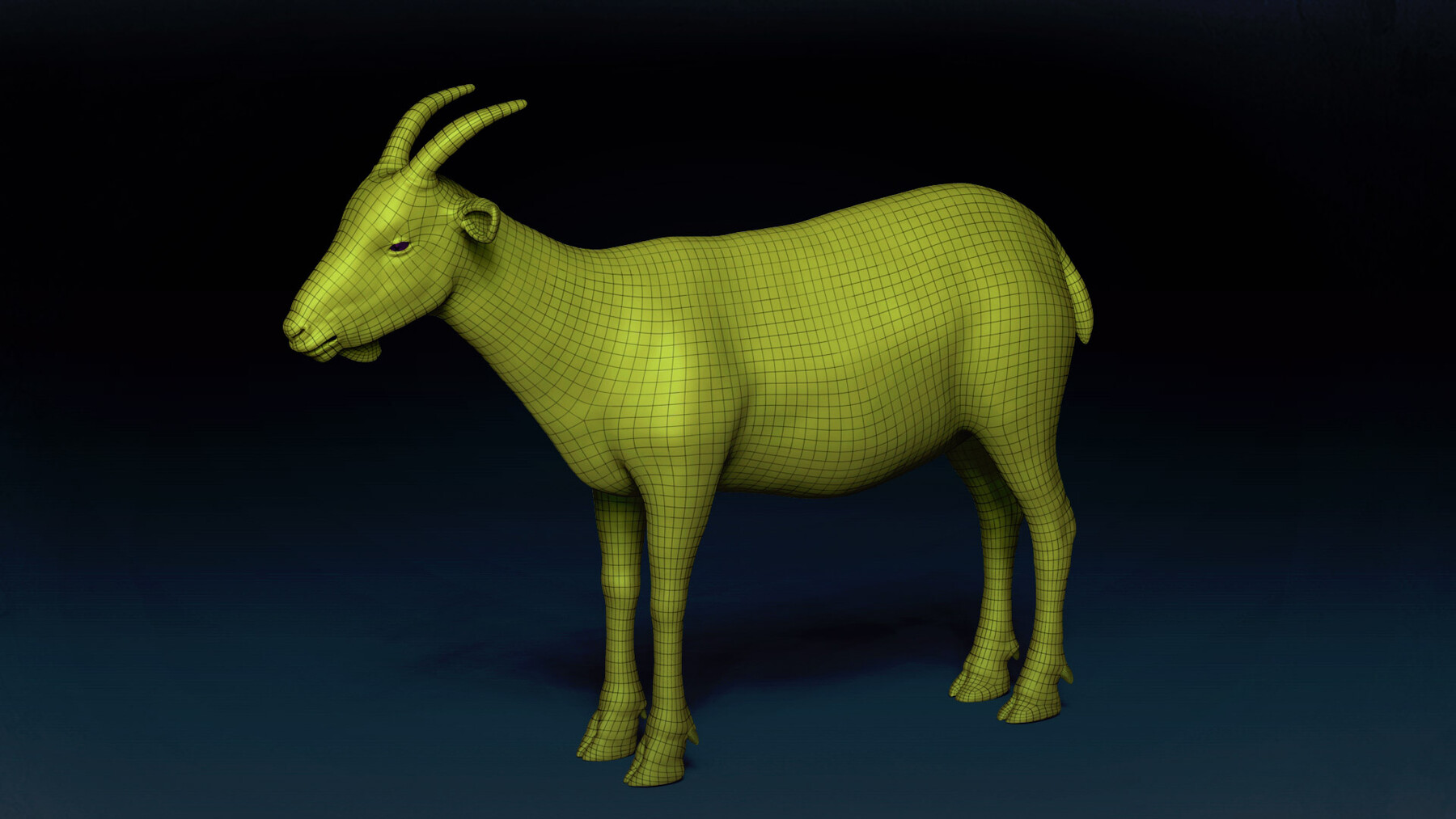 ArtStation - Male Goat Base Mesh 3D Model | Resources