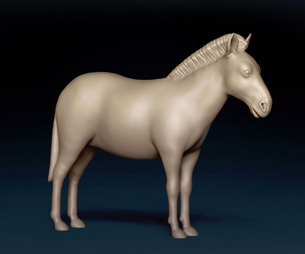 ArtStation - Zebra Base Mesh 3D Model | Resources