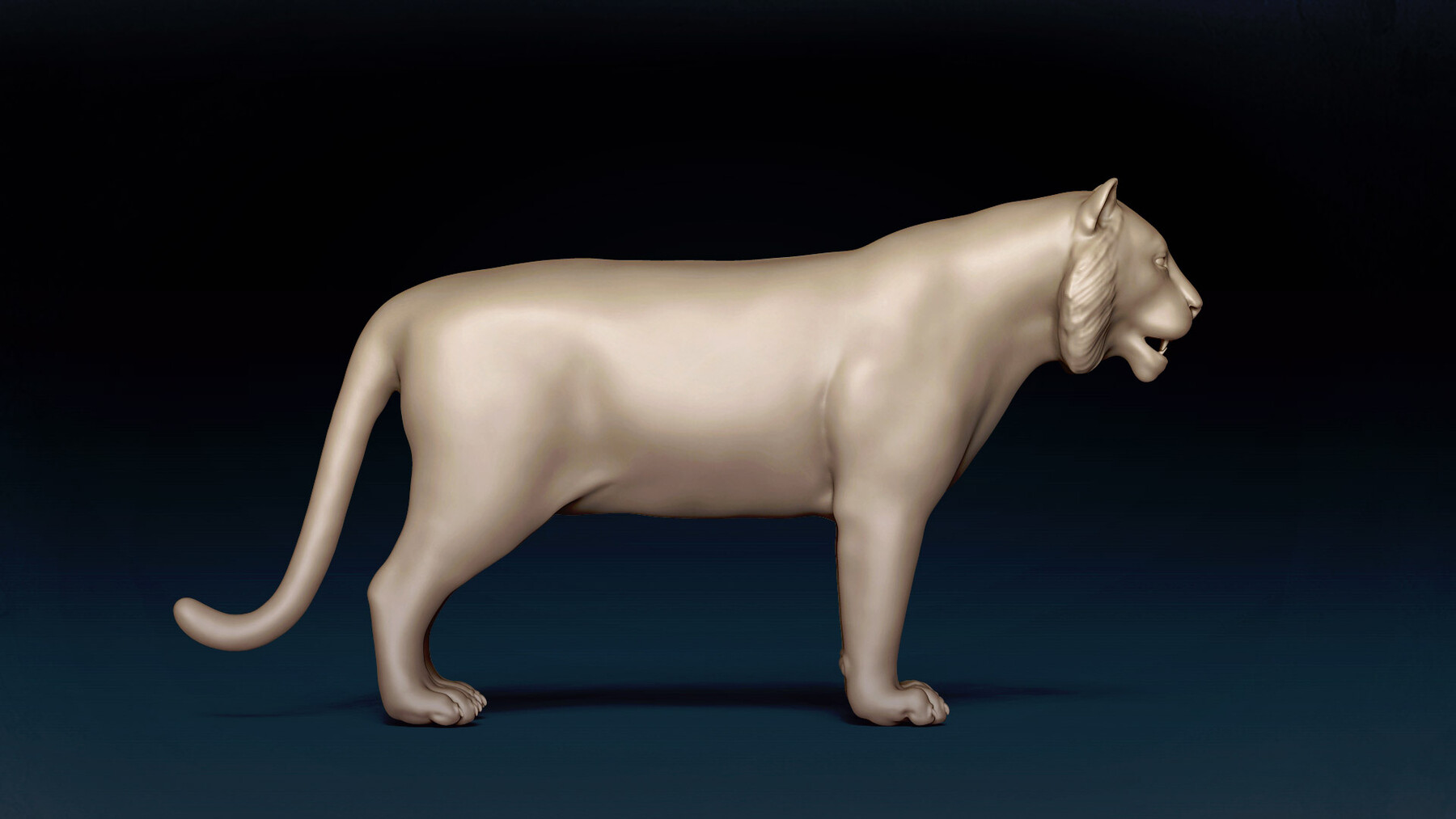 ArtStation - Tiger Base Mesh 3D Model | Resources