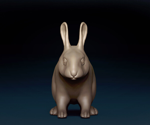 ArtStation - Rabbit Base Mesh 3D Model | Resources