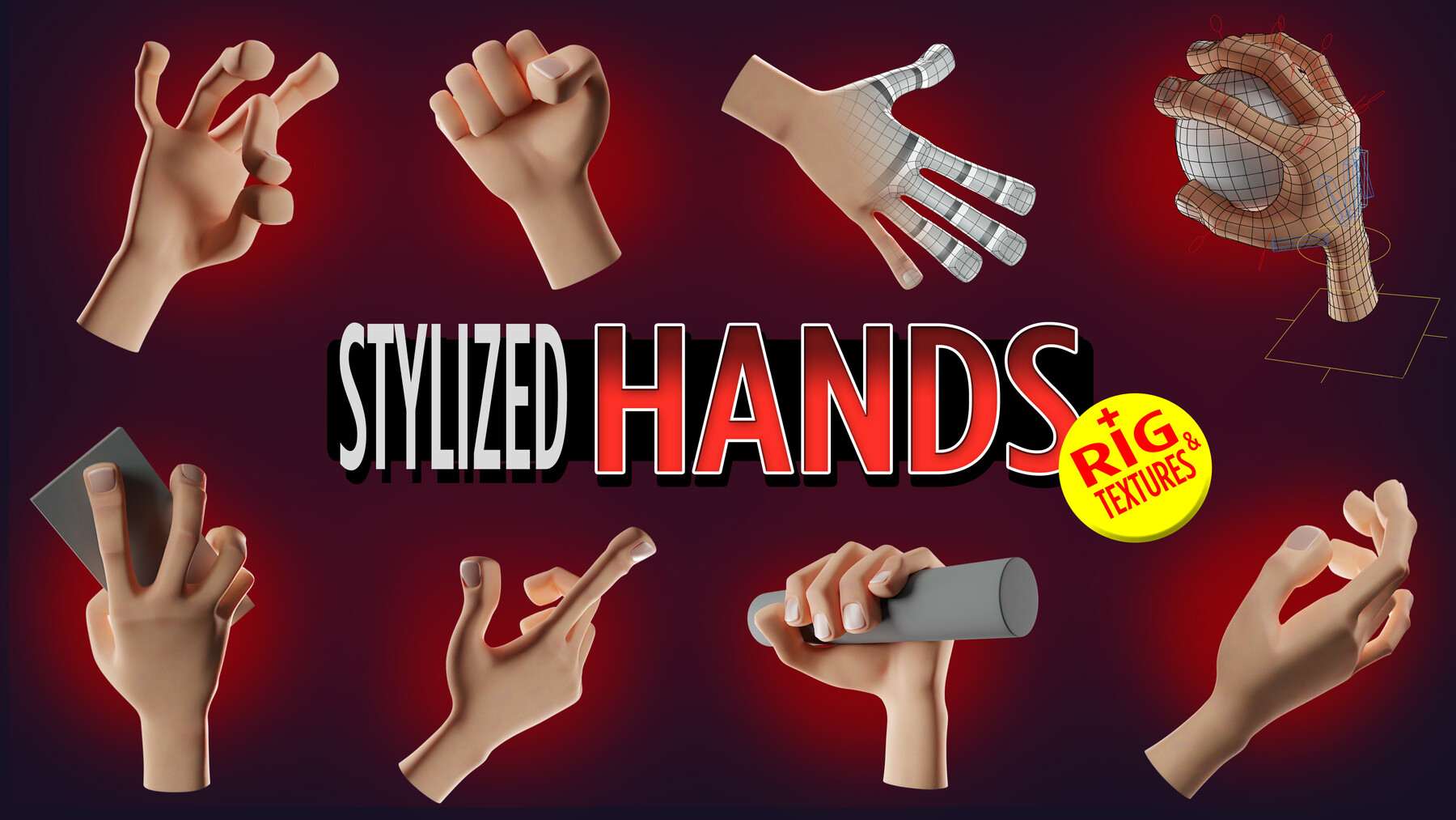ArtStation - Stylized Male Hands | Resources