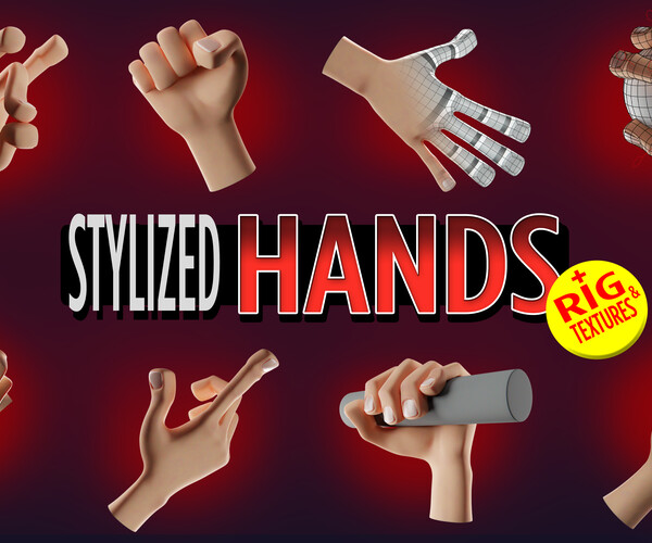 ArtStation - Stylized Male Hands | Resources