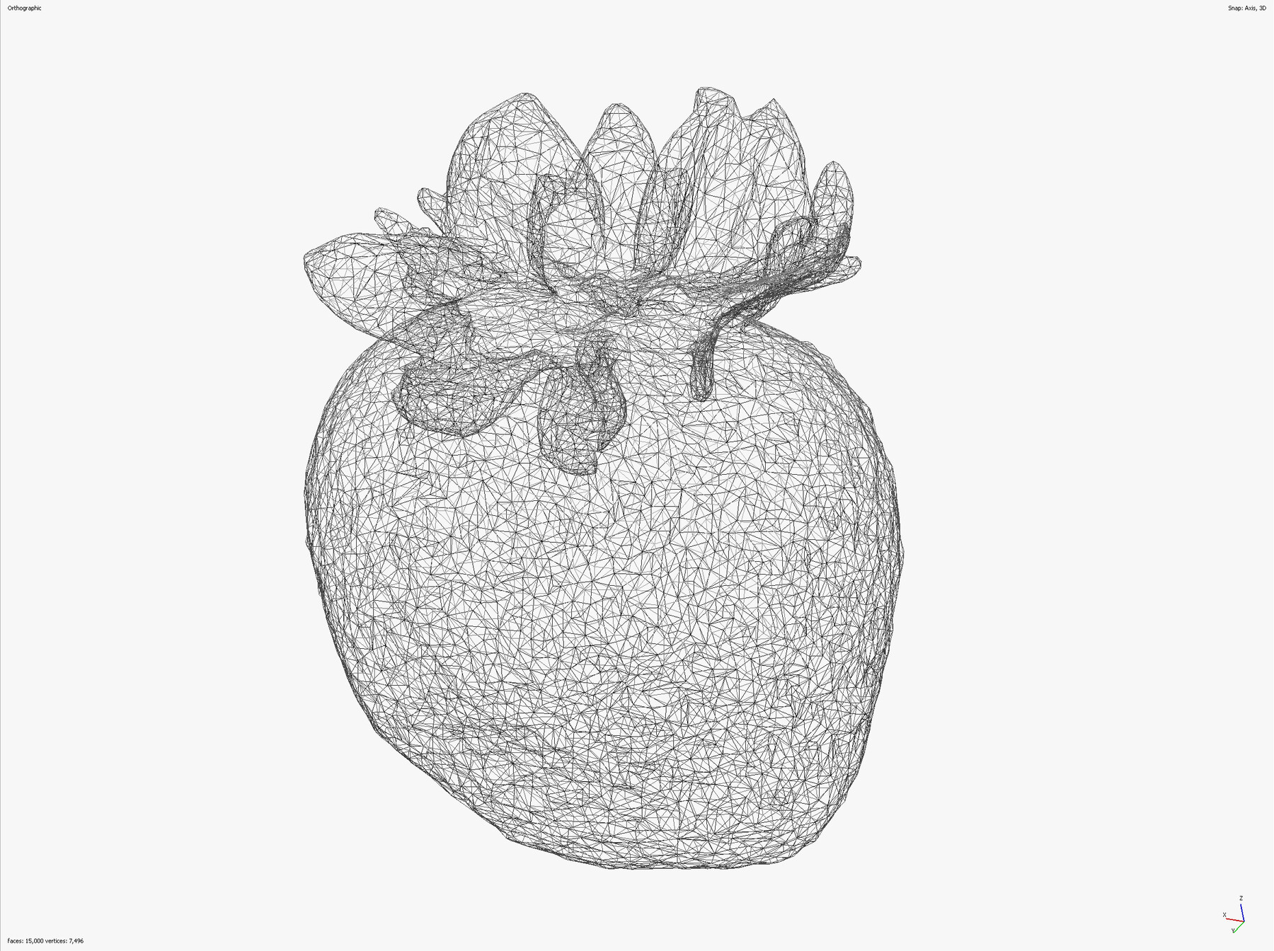 ArtStation - STRAWBERRY #3 LOW POLY \ HIGH POLY 3D MODEL - CROSS ...