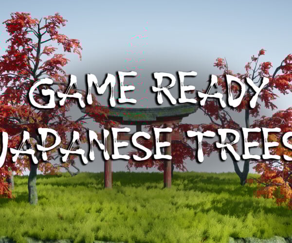 ArtStation - Game-ready Japanese Trees [UE4] | Game Assets