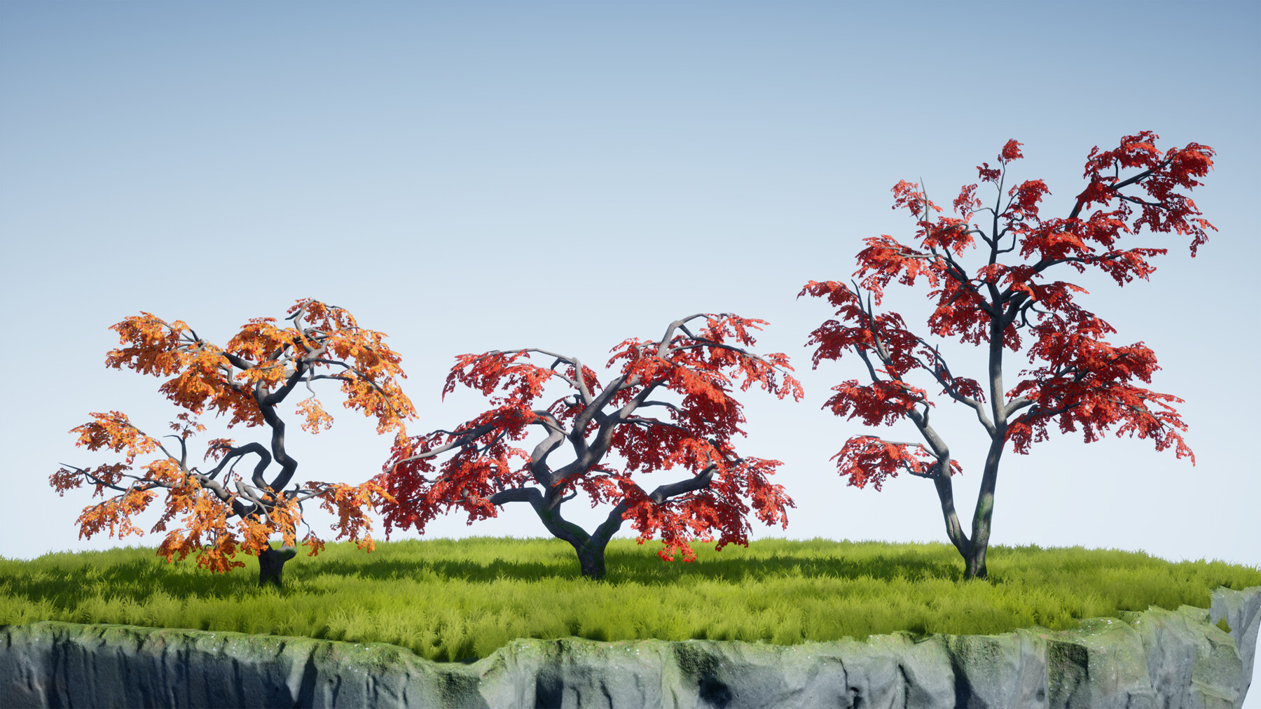 ArtStation - Game-ready Japanese Trees [UE4] | Game Assets