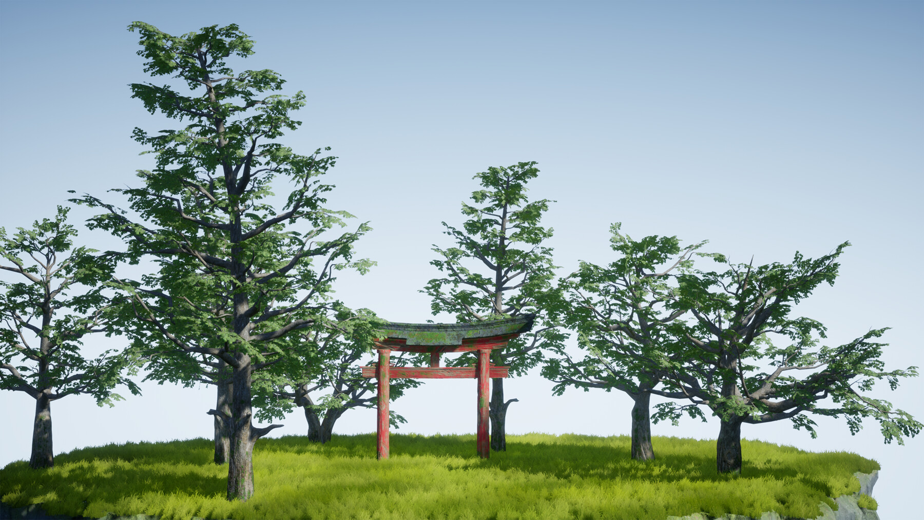 ArtStation - Game-ready Japanese Trees [UE4] | Game Assets