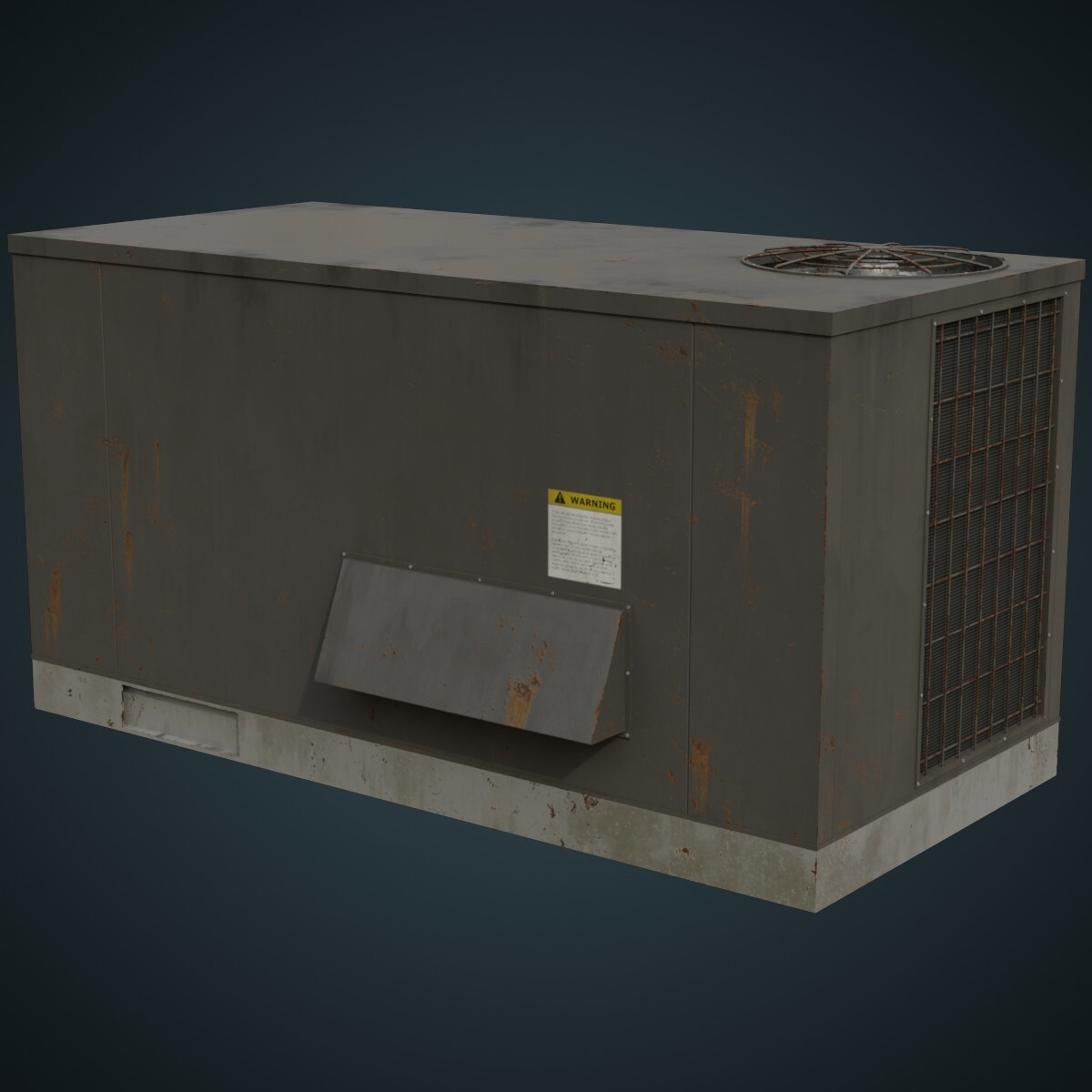 ArtStation - Rooftop AC Unit 5B | Game Assets