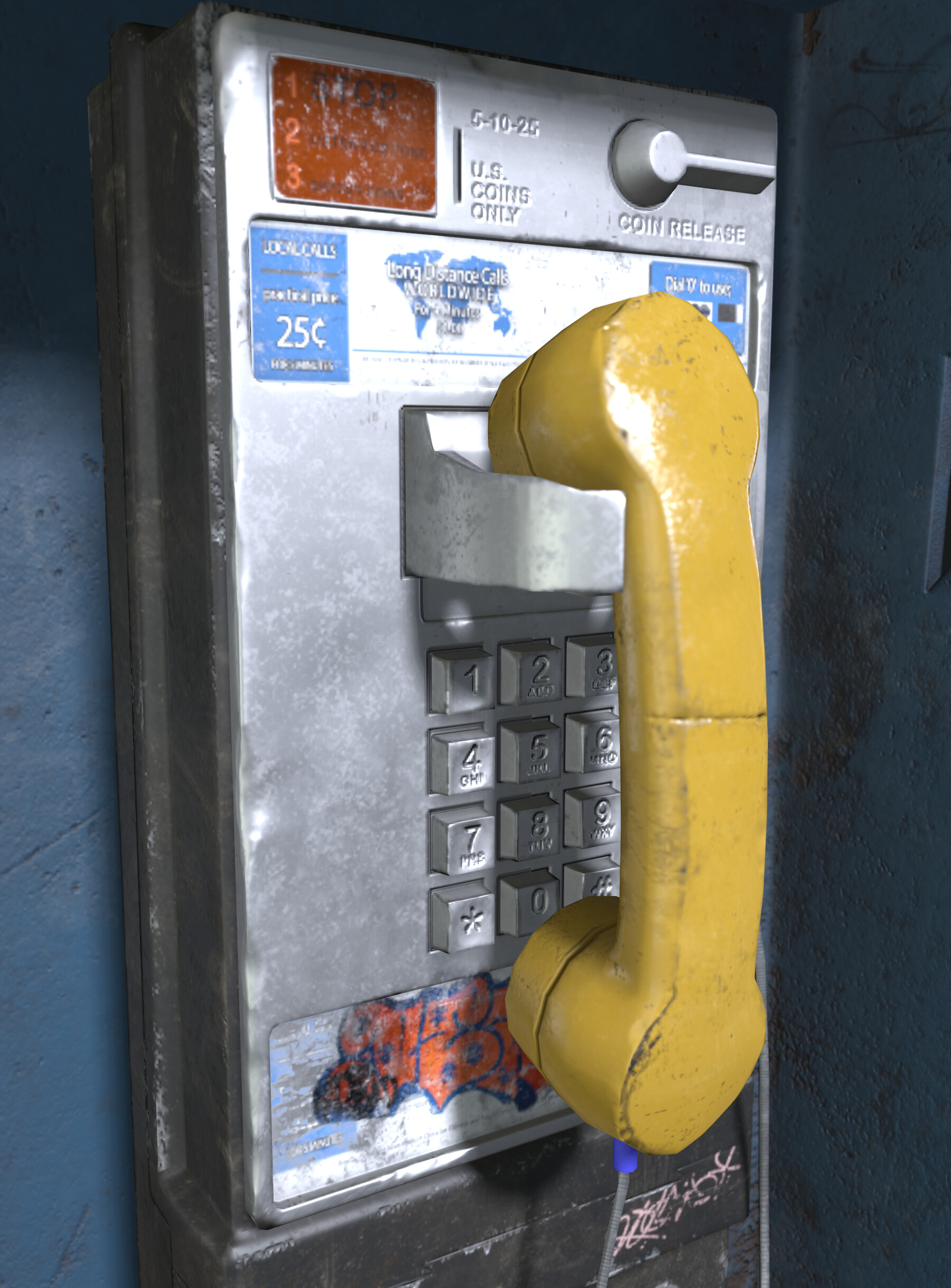 ArtStation - Payphone | Game Assets