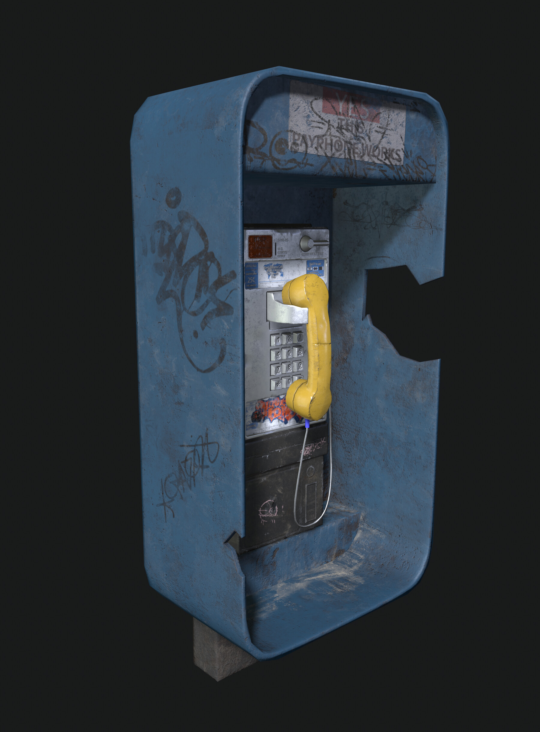 ArtStation - Payphone | Game Assets