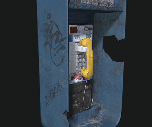 ArtStation - Payphone | Game Assets