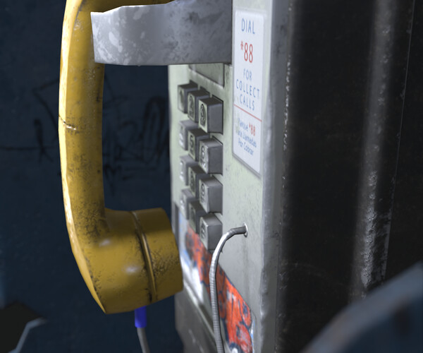 ArtStation - Payphone | Game Assets