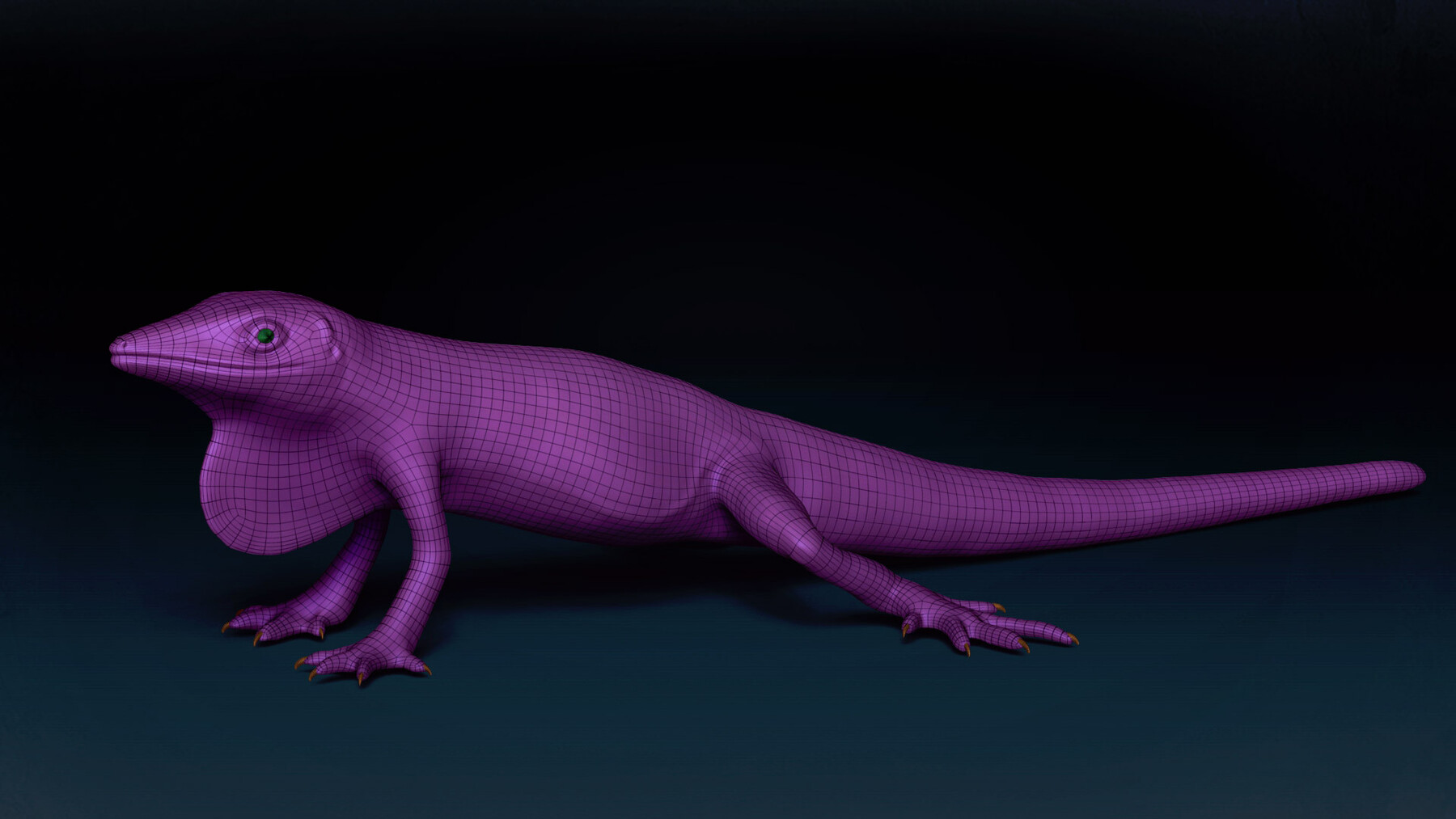 ArtStation - Carolina Anole Lizard Base Mesh 3D Model | Resources