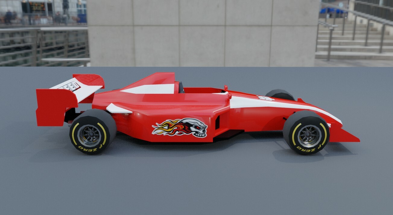 ArtStation - Race Car - Formula 1 - Indy - Carro de Corrida Low-poly 3D ...