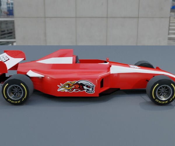 ArtStation - Race Car - Formula 1 - Indy - Carro de Corrida Low-poly 3D ...