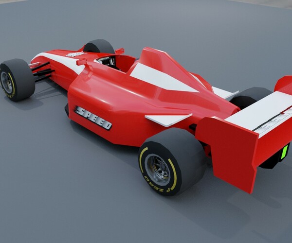 ArtStation - Race Car - Formula 1 - Indy - Carro de Corrida Low-poly 3D ...