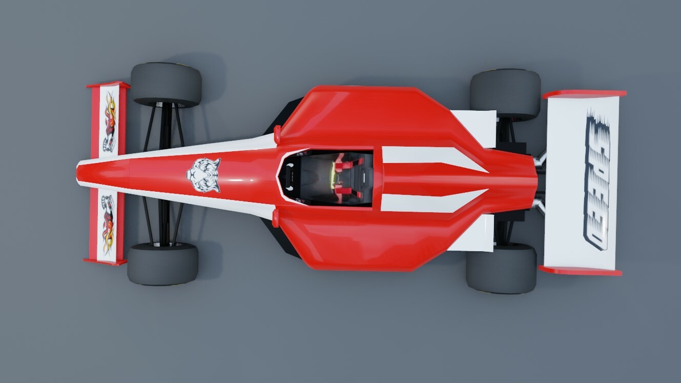 ArtStation - Race Car - Formula 1 - Indy - Carro de Corrida Low-poly 3D ...