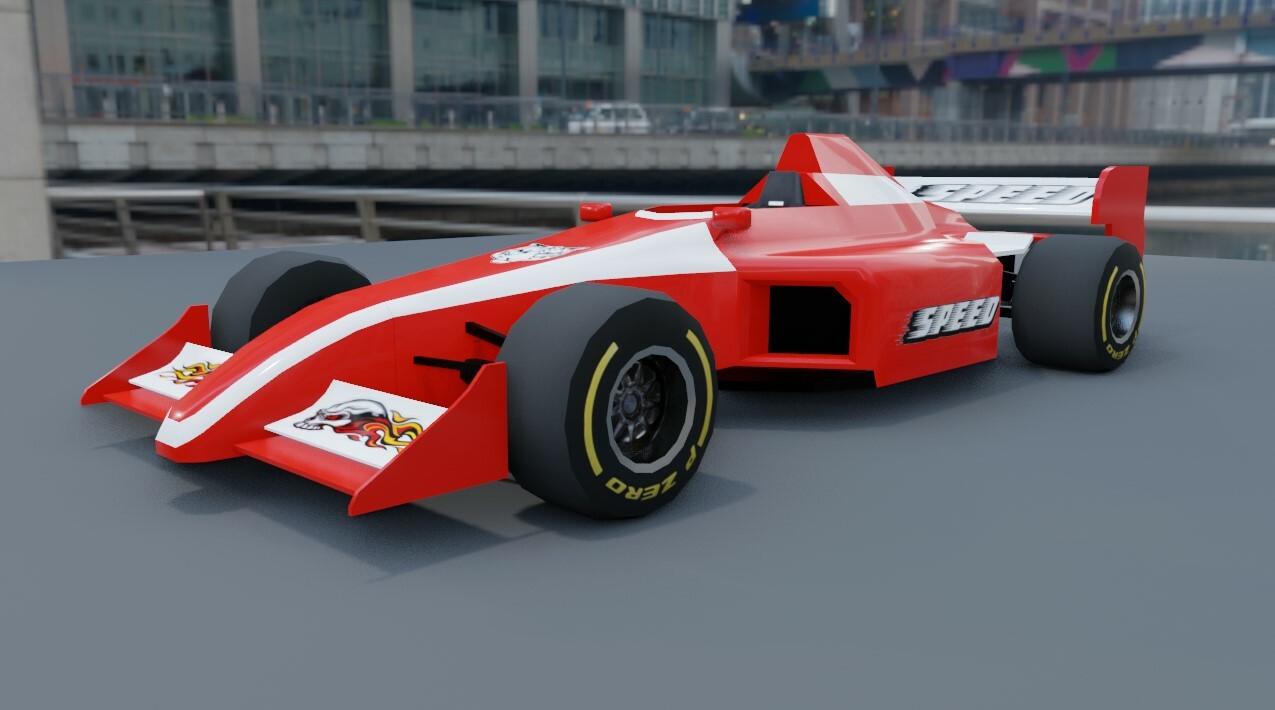 ArtStation - Race Car - Formula 1 - Indy - Carro de Corrida Low-poly 3D ...