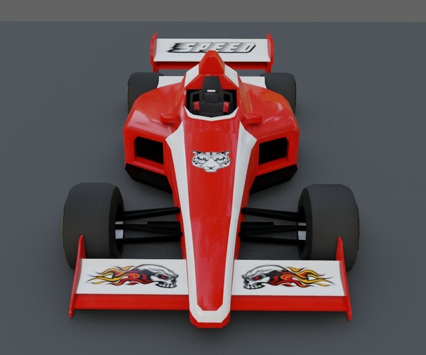 ArtStation - Race Car - Formula 1 - Indy - Carro de Corrida Low-poly 3D ...