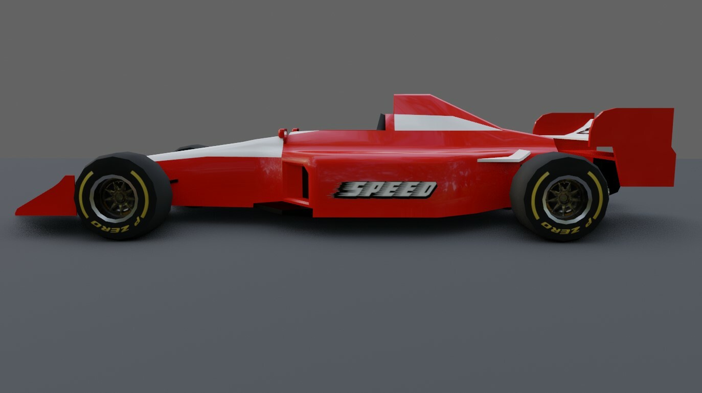 ArtStation - Race Car - Formula 1 - Indy - Carro de Corrida Low-poly 3D ...
