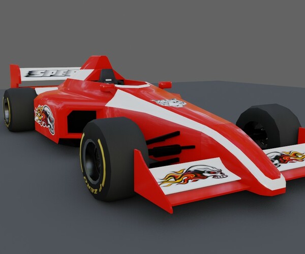 ArtStation - Race Car - Formula 1 - Indy - Carro de Corrida Low-poly 3D ...