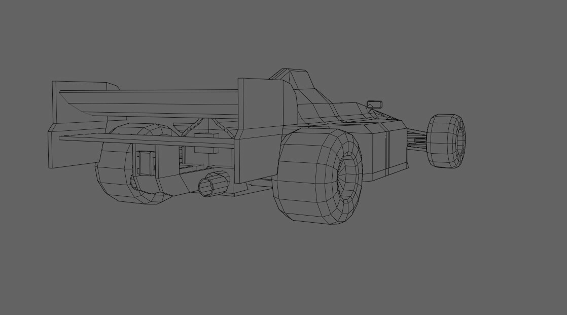 ArtStation - Race Car - Formula 1 - Indy - Carro de Corrida Low-poly 3D ...