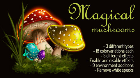ArtStation - Magical mushrooms | Game Assets