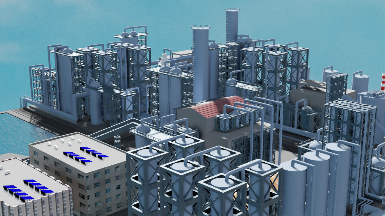 ArtStation - Mega Refinery | Game Assets