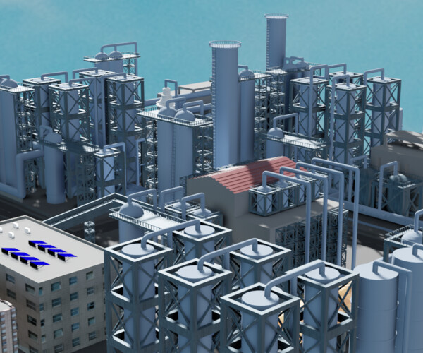 ArtStation - Mega Refinery | Game Assets