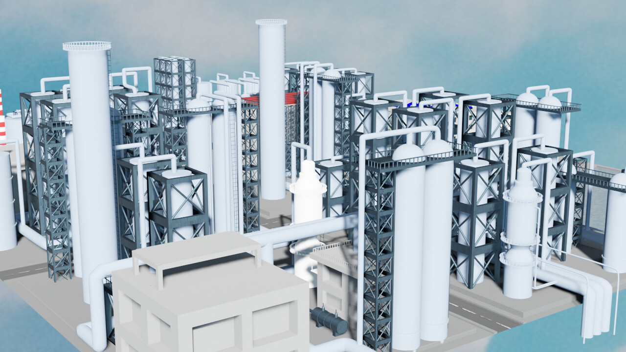 ArtStation - Mega Refinery | Game Assets