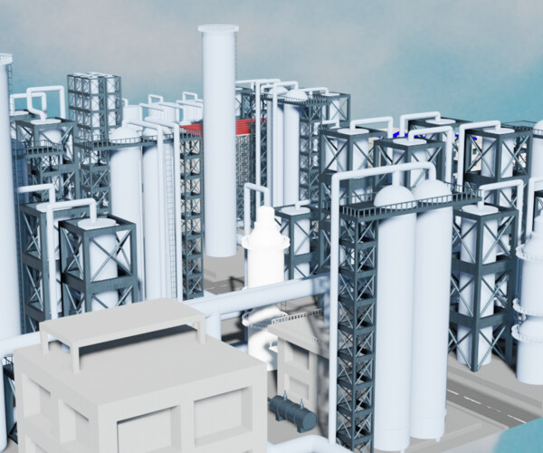ArtStation - Mega Refinery | Game Assets