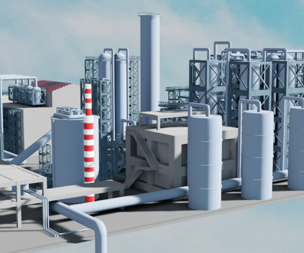 ArtStation - Mega Refinery | Game Assets