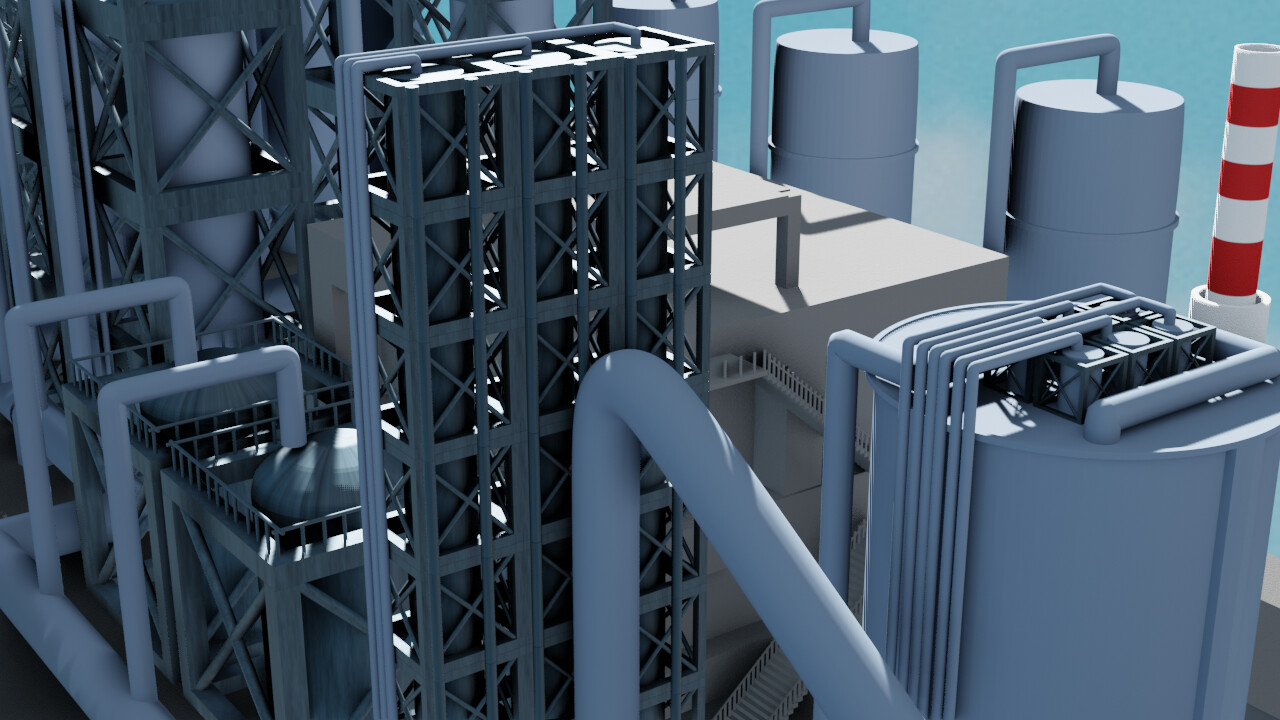 ArtStation - Mega Refinery | Game Assets