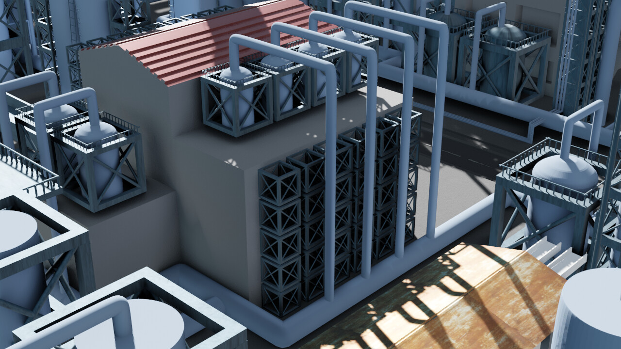 ArtStation - Mega Refinery | Game Assets