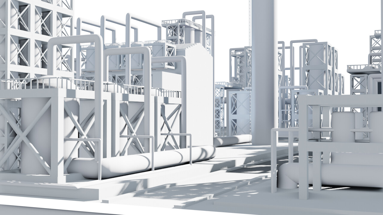 ArtStation - Mega Refinery | Game Assets