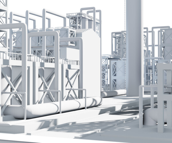 ArtStation - Mega Refinery | Game Assets