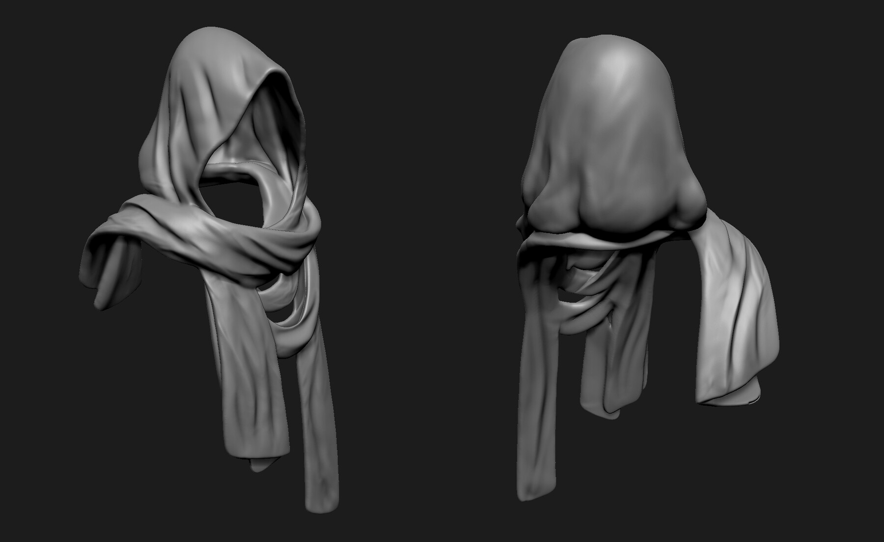 ArtStation - Scarfs for 3d printable Characters Part 3 | Resources
