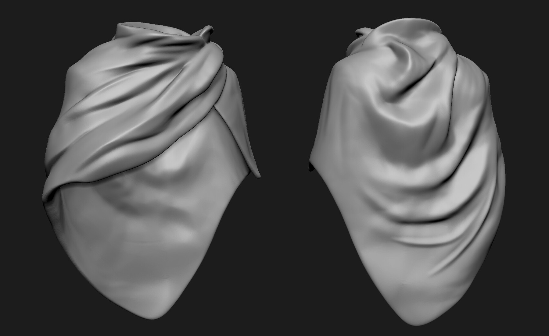 ArtStation - Scarfs for 3d printable Characters Part 3 | Resources