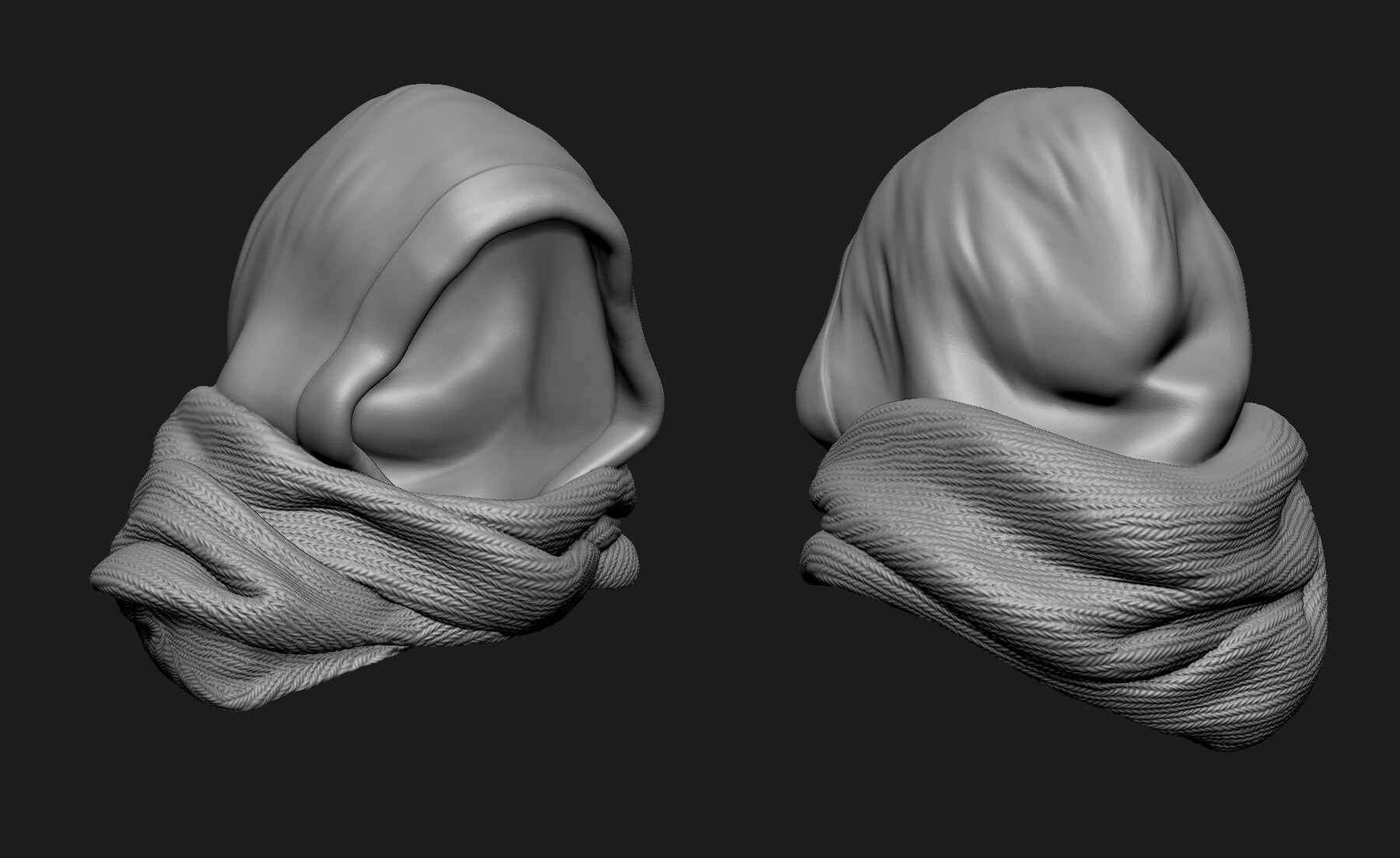 ArtStation - Scarfs for 3d printable Characters Part 3 | Resources