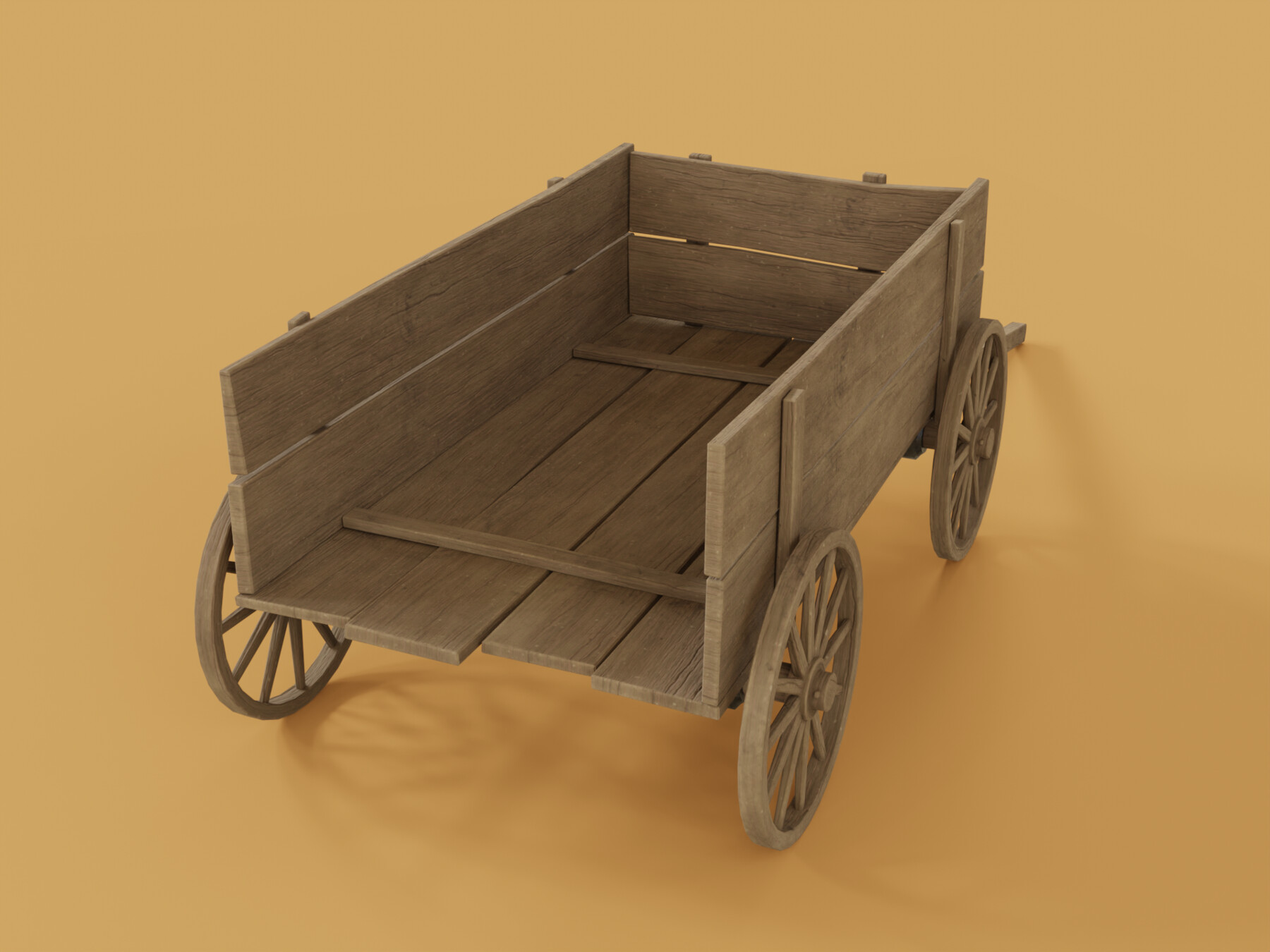 ArtStation - Wooden Cart | Game Assets