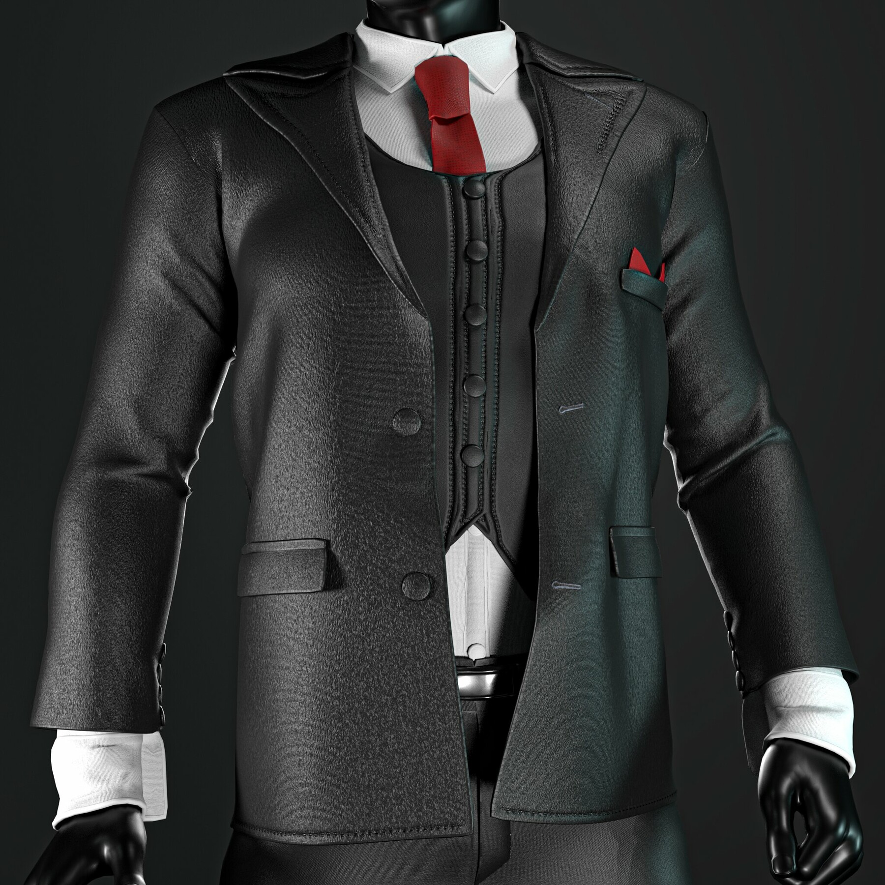 ArtStation - Marvelous Designer + Clo3d + OBJ + FBX + Texture : Suit No ...