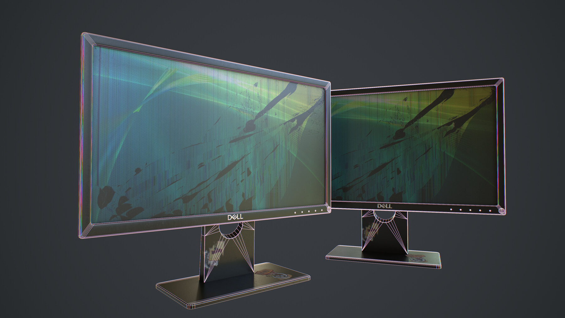 ArtStation - Desktop Computer Monitor with Emission | Game Assets