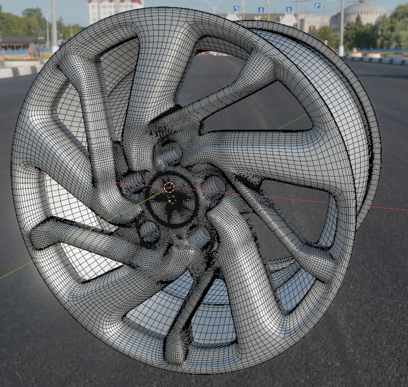 ArtStation - Generic Car Wheel Rim_01 | Game Assets