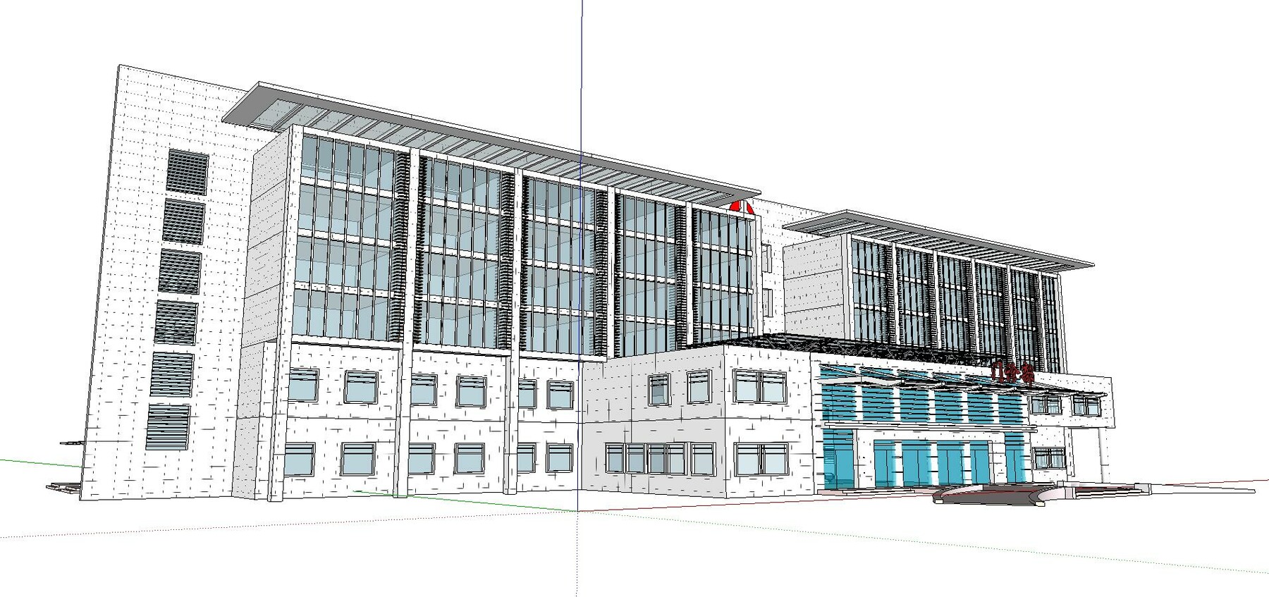 ArtStation - Sketchup City social Building-Hospital -09 | Resources