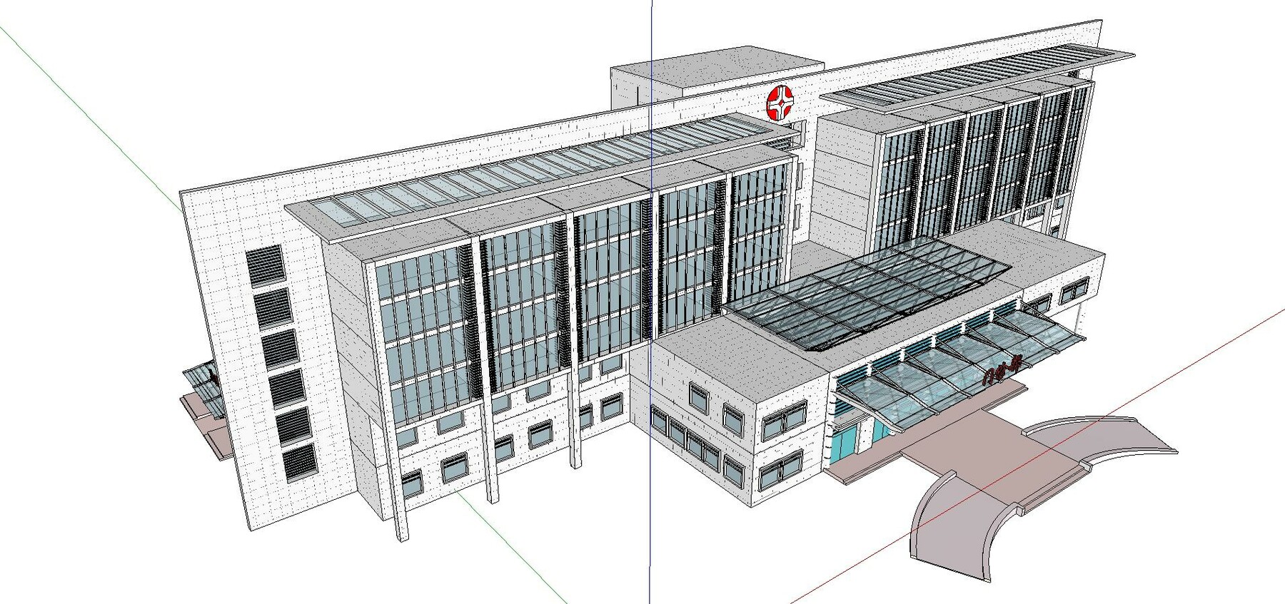 ArtStation - Sketchup City social Building-Hospital -09 | Resources