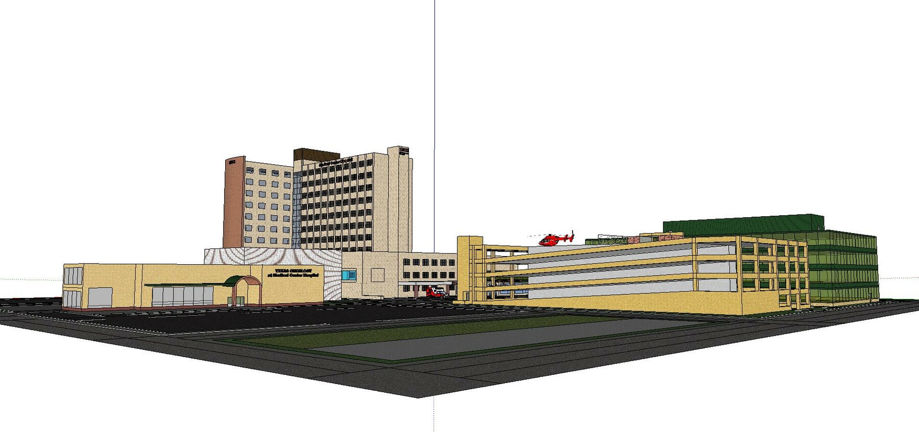 ArtStation - Sketchup City social Building-Hospital -035 | Resources