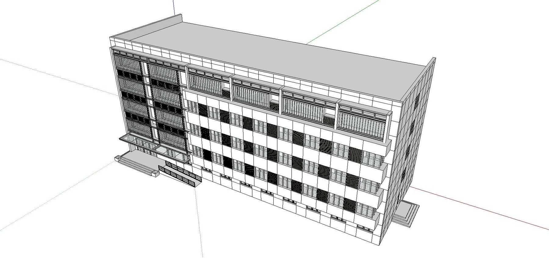 ArtStation - Sketchup City social Building-Hospital -046 | Resources