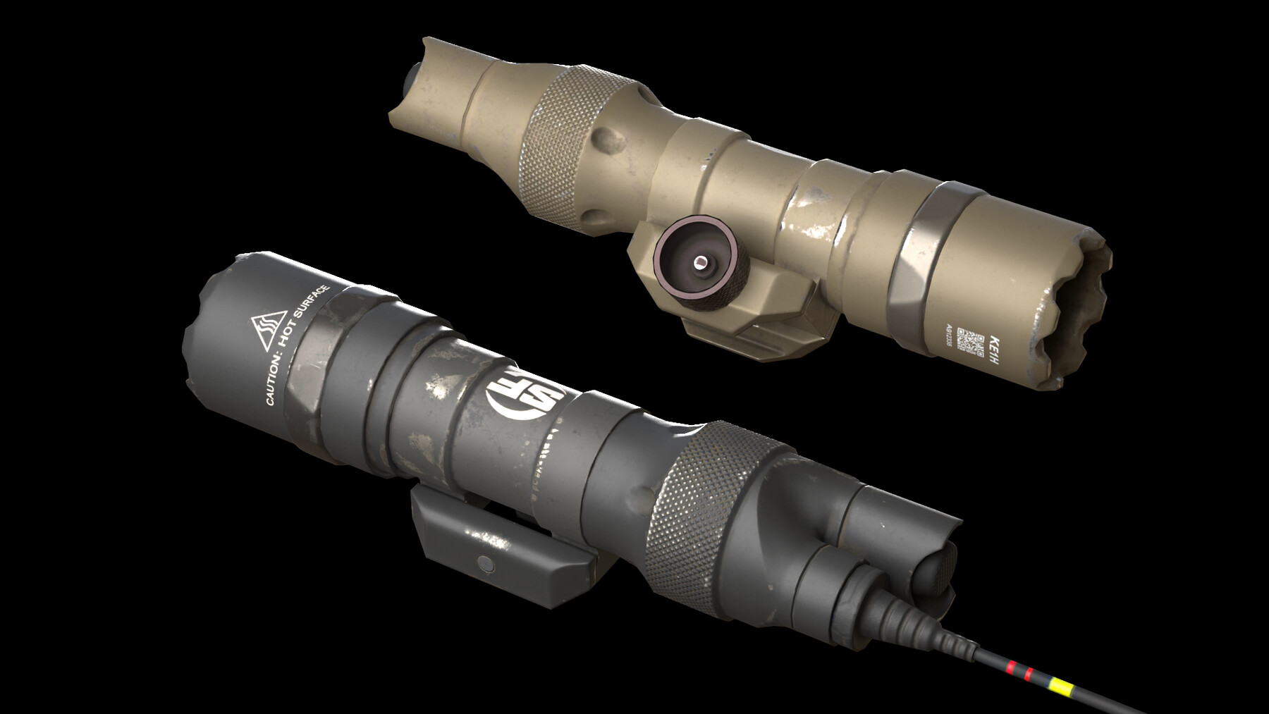 ArtStation - Weapon Attachments Bundle - PBR - Game Ready | Game Assets