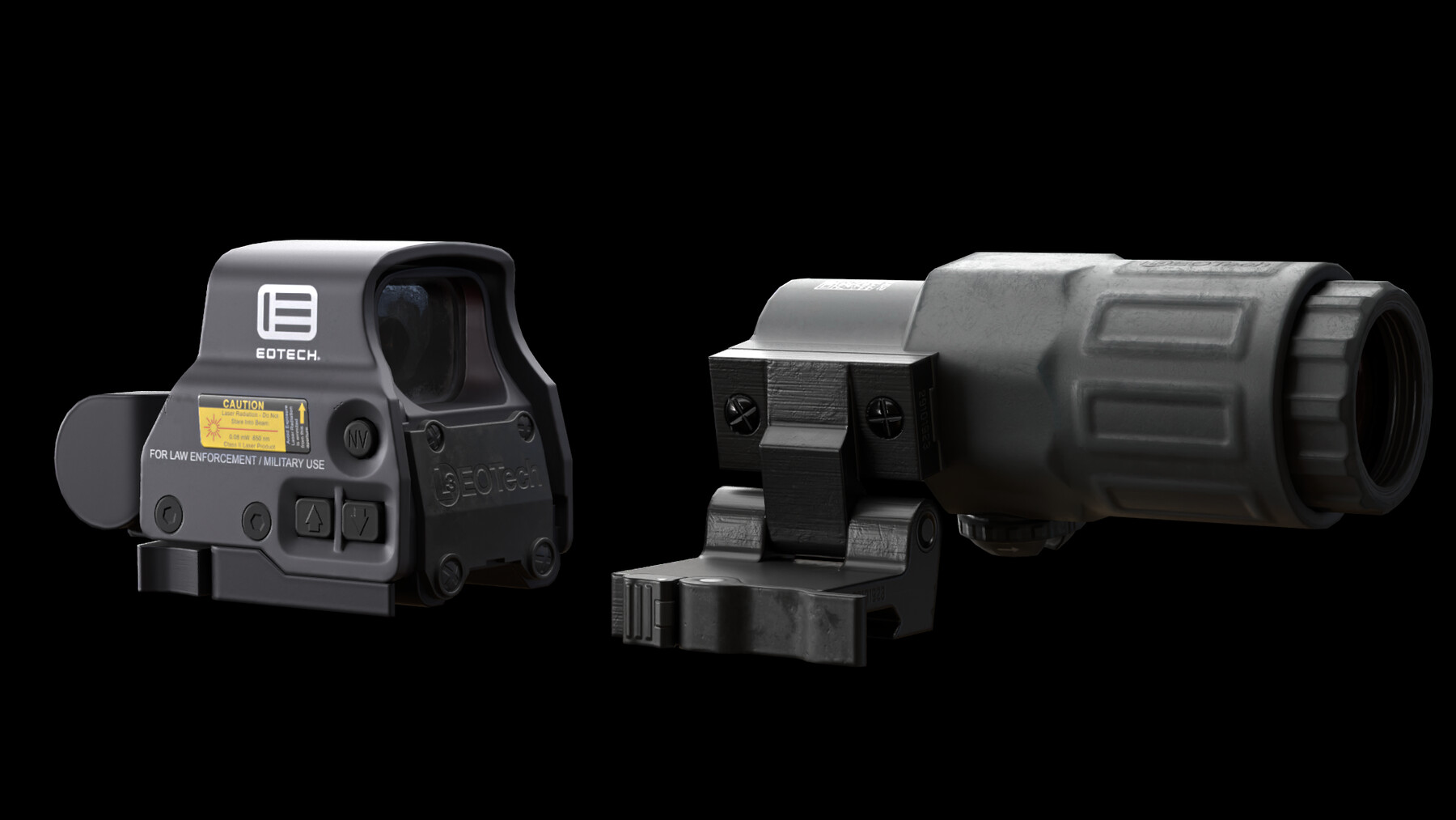 ArtStation - Weapon Attachments Bundle - PBR - Game Ready | Game Assets