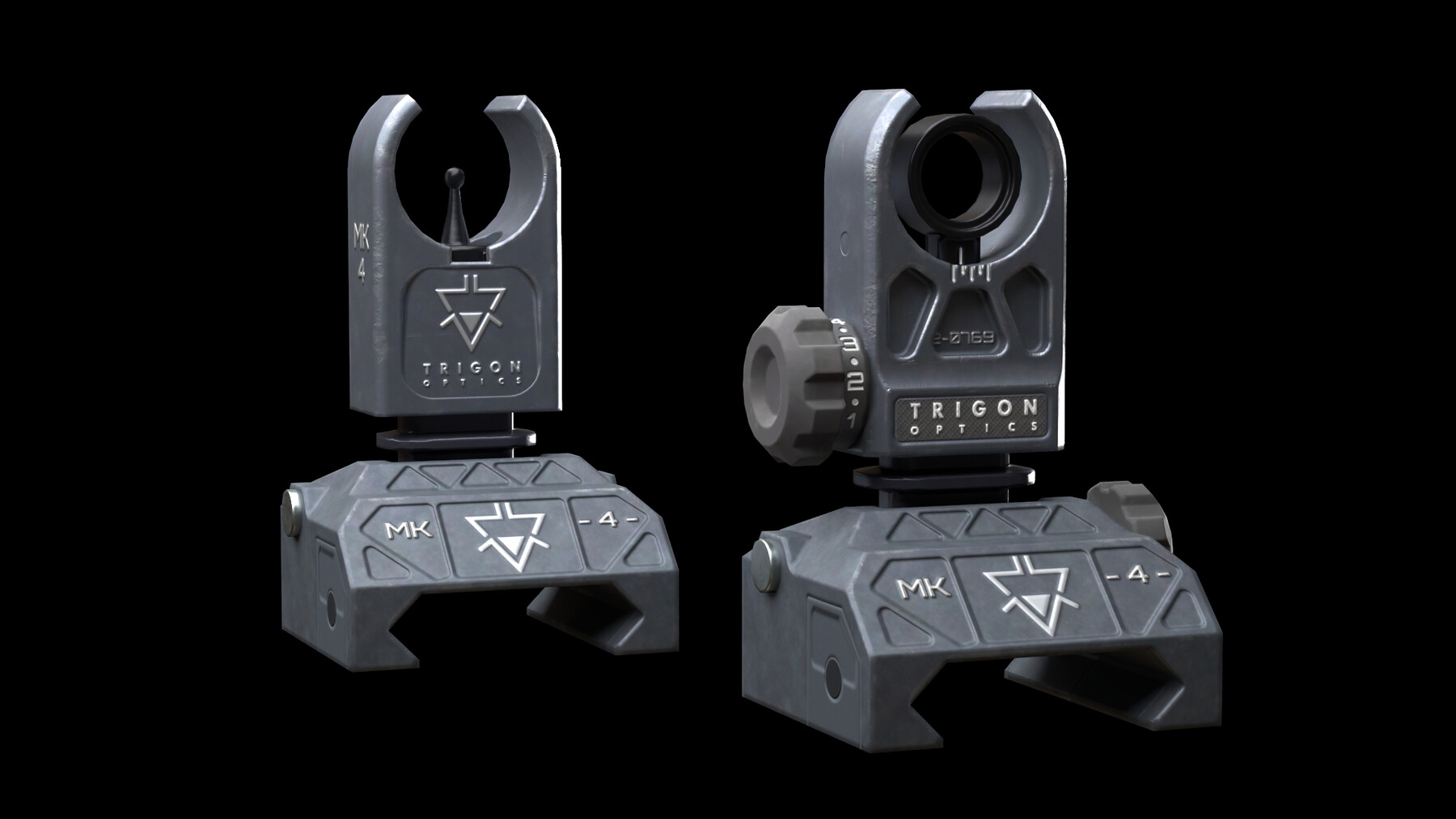 ArtStation - Weapon Attachments Bundle - PBR - Game Ready | Game Assets